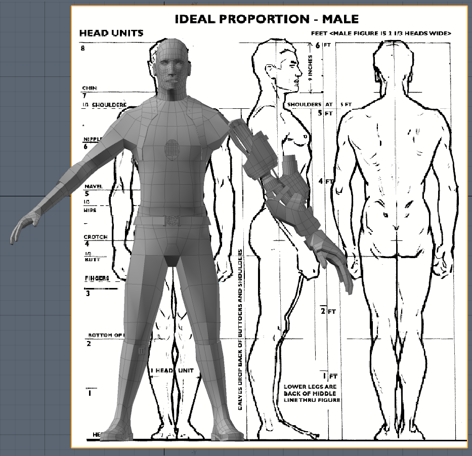 Space Marshall - concept to model wip — polycount
